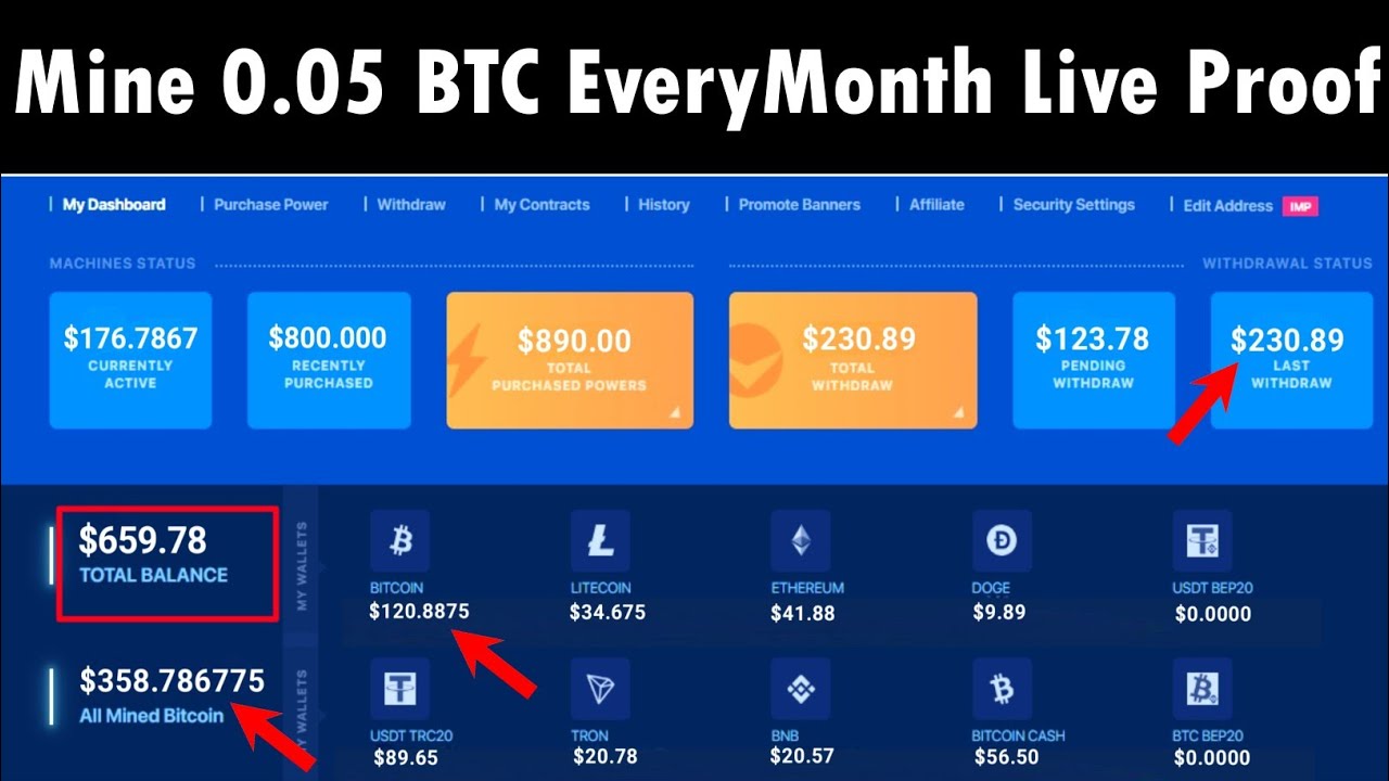 100% Real Bitcoin Mining | Make 300$ 🔥 EveryMonth Live Proof | Free BTC ...