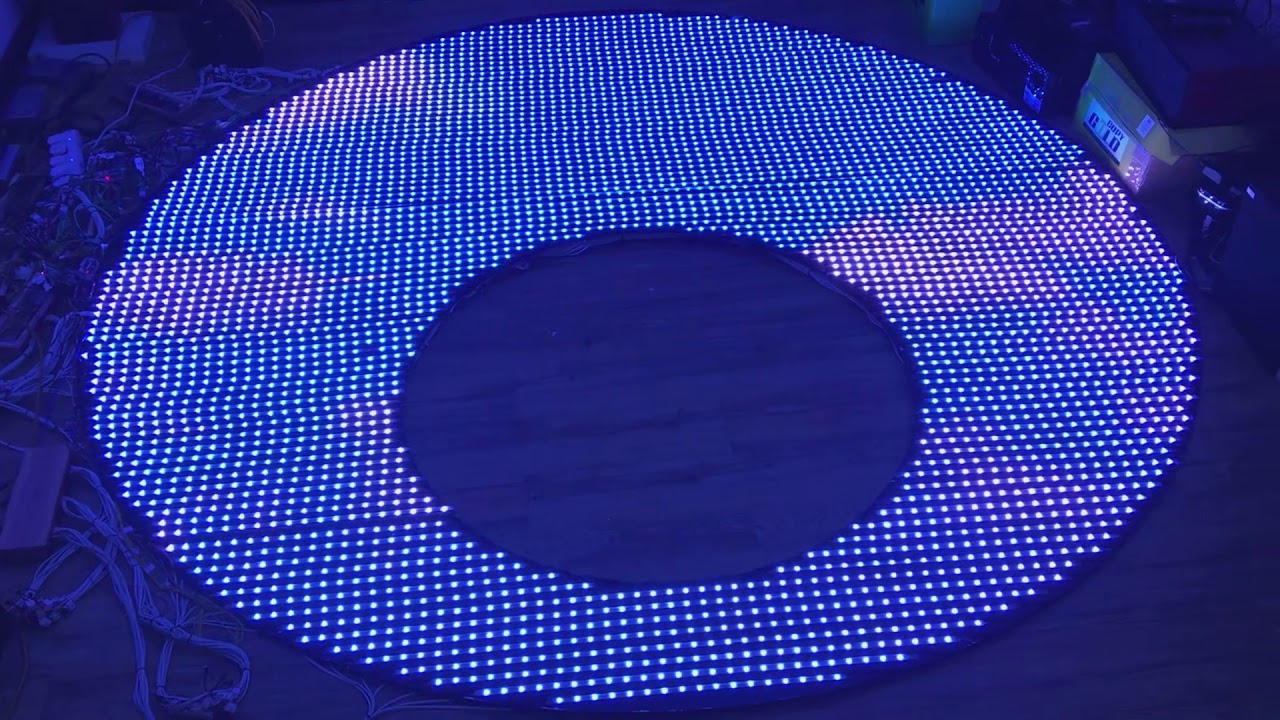 4661 NeoPixel WS2812b Ceiling LED with RPi3 and 10 Fadecandy - YouTube