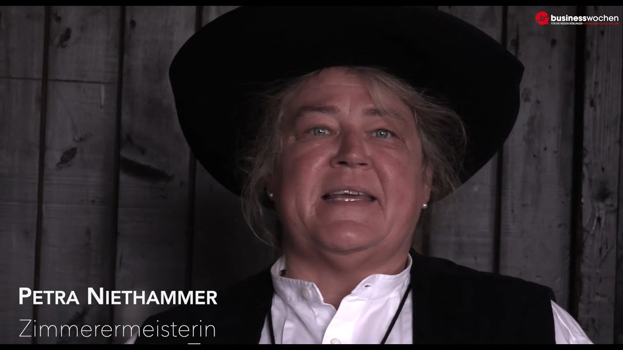 Petra Niethammer - Zimmermeisterin in Oberjettingen - YouTube
