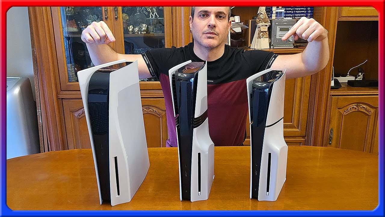 Comparativa de TAMAÑO y PESO de PS5 PRO VS PS5 SLIM y PS5 FAT - YouTube