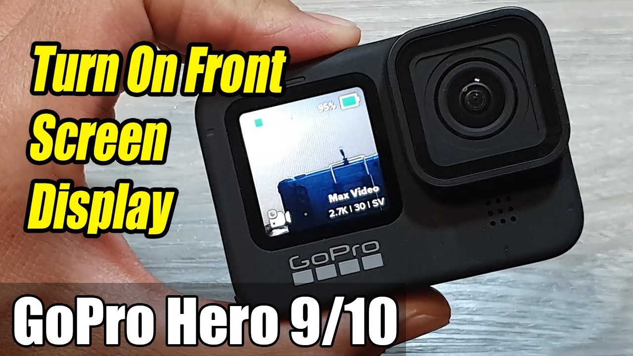 GoPro Hero 9/10: How to Turn On Front Screen Display - YouTube