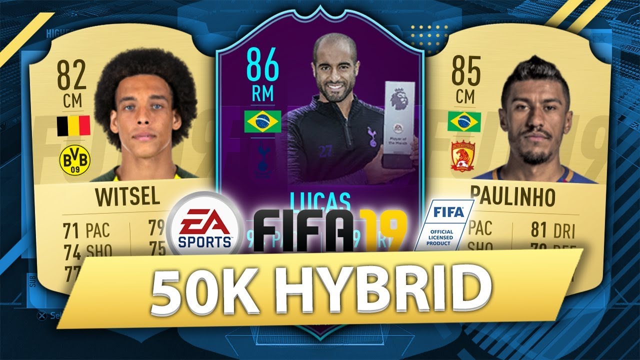 UNBEATABLE 50K HYBRID w/ POTM LUCAS! FIFA 19 SQUAD BUILDER - YouTube