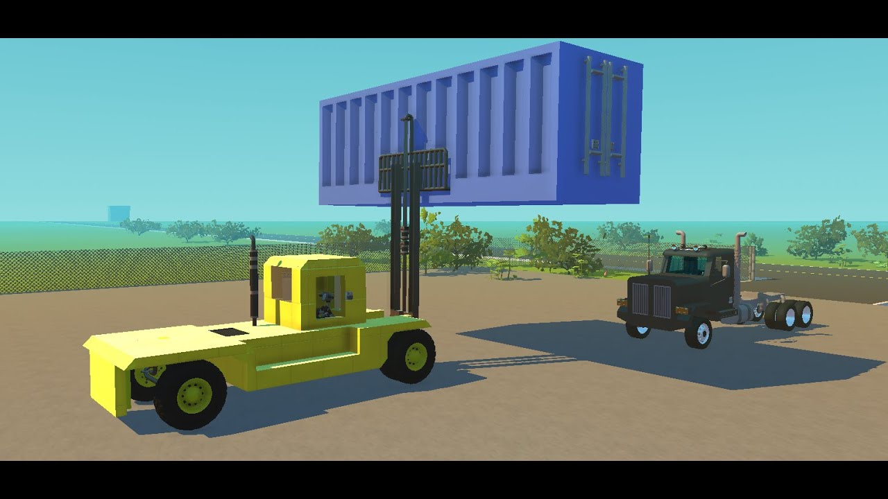 Scrap Mechanic - Container Yard Forklift - YouTube