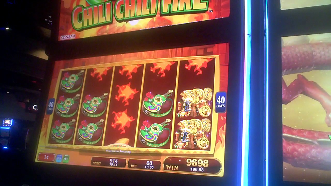 Chili Chili Fire Slot Machine HUGE WIN Bonus - YouTube
