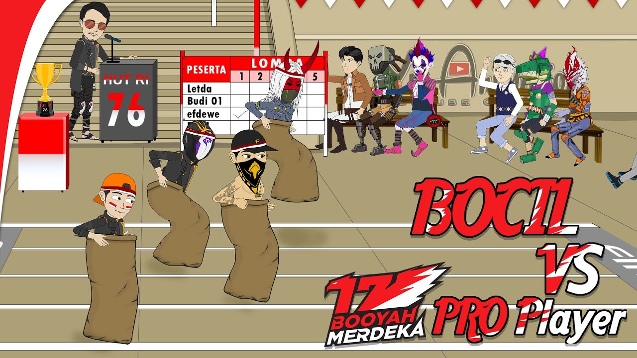 Free Fire Animation - Bocil Lawan Pro Player di Lomba 17 Agustus - Yu ...