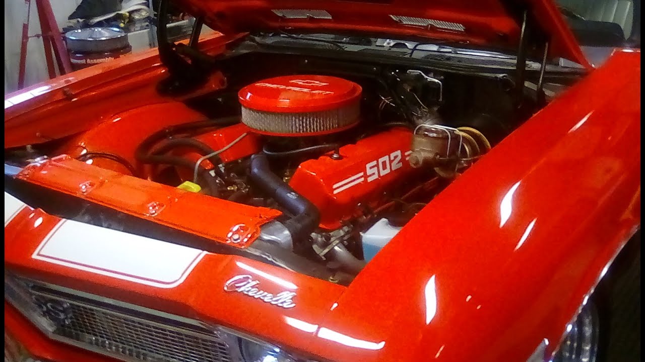 68 ss chevelle zz502 crate engine, bad to the bone - YouTube