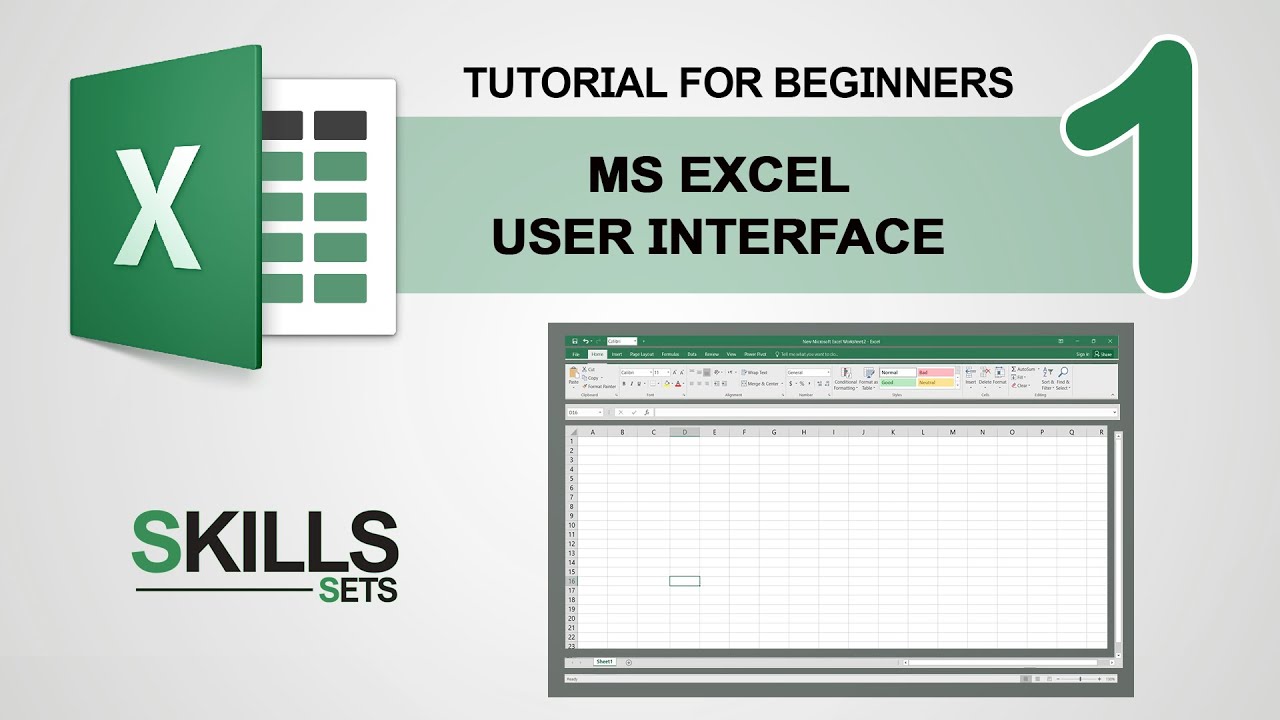 Excel - Class 1 - User Interface - Tutorial For Beginners #excel # ...