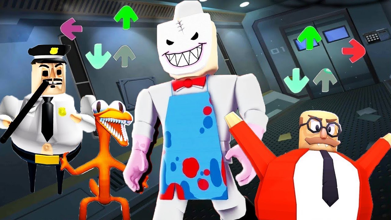 ROBLOX Scary Obby - Mr Food's, Miss AniTron, Siren Cop's, Piggy, Mr ...