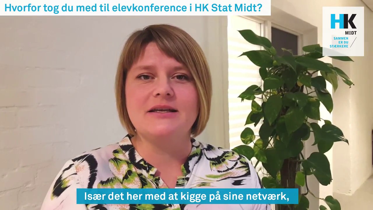 Rikke fortæller om HK Stat Midt Elevkonference - YouTube