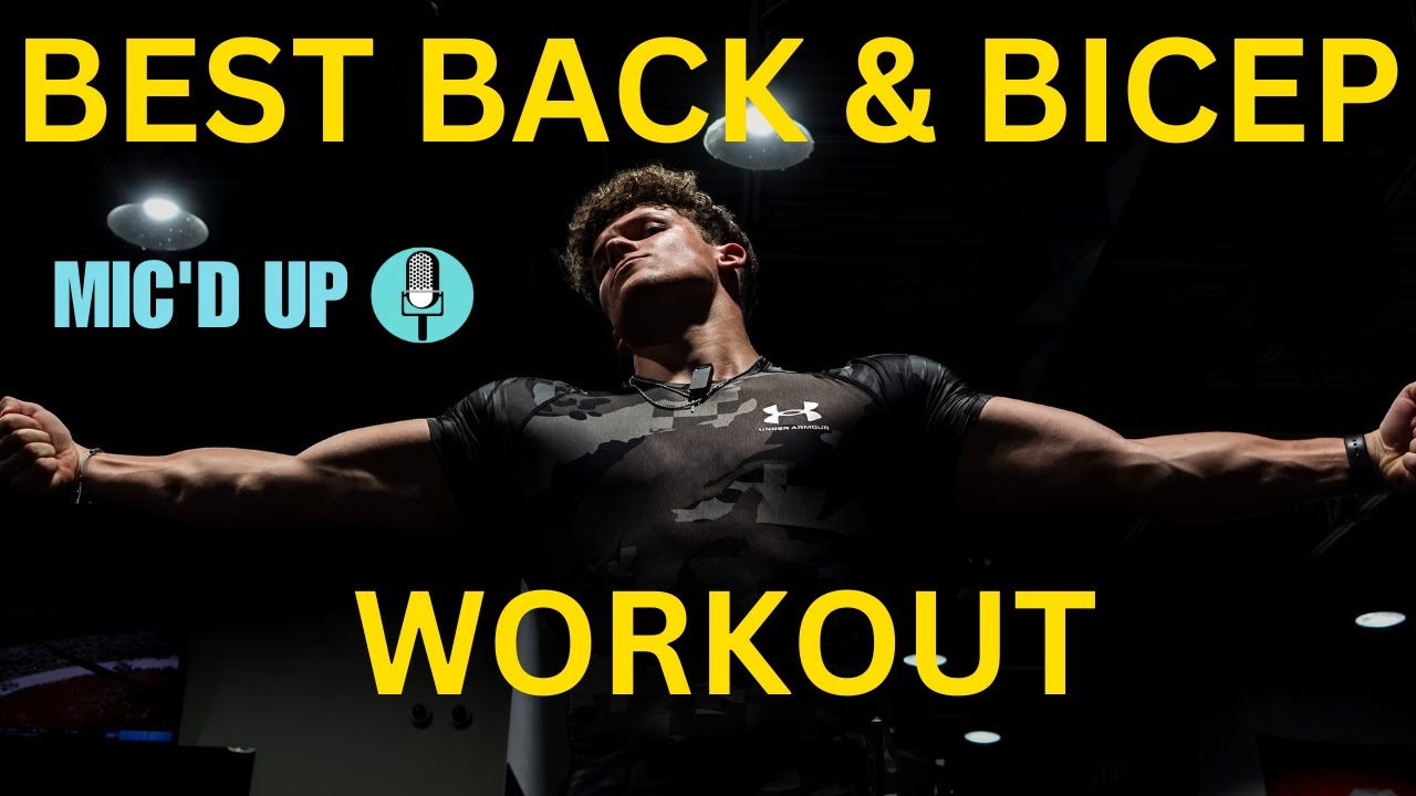 BEST BACK & BICEP WORKOUT | MIC'D UP - YouTube