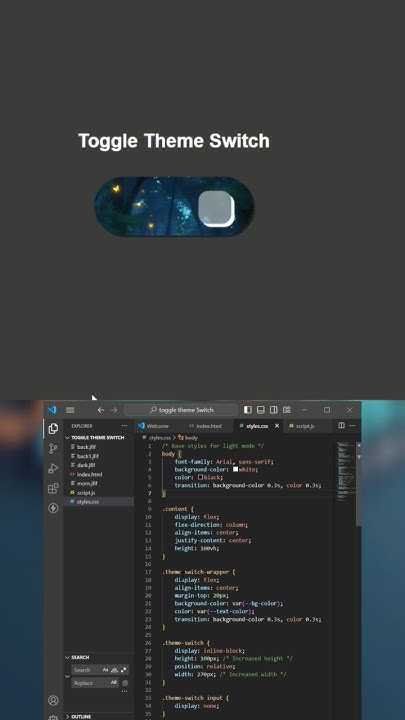 3d Toggle Switch Html Css Javascript Java Python Webdevelopment Website Fullstack 
