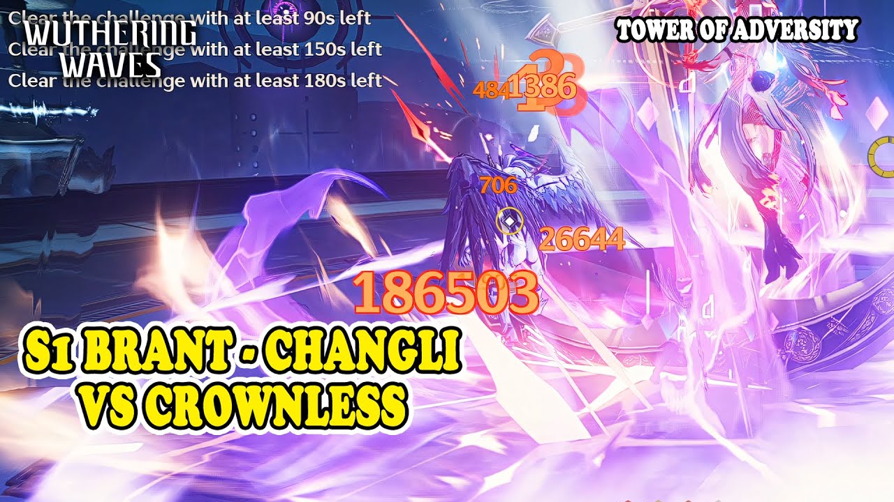 Wuthering Waves | S1R1 Brant S0R1 Changli Tower of Adversity Gameplay ...