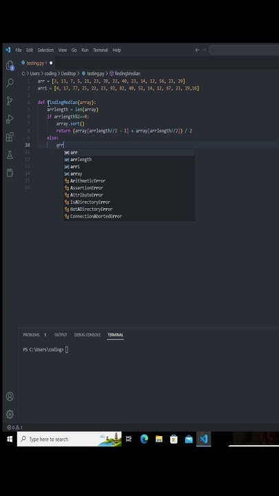 do your math using python! - finding median in a list #python #maths #trending - YouTube