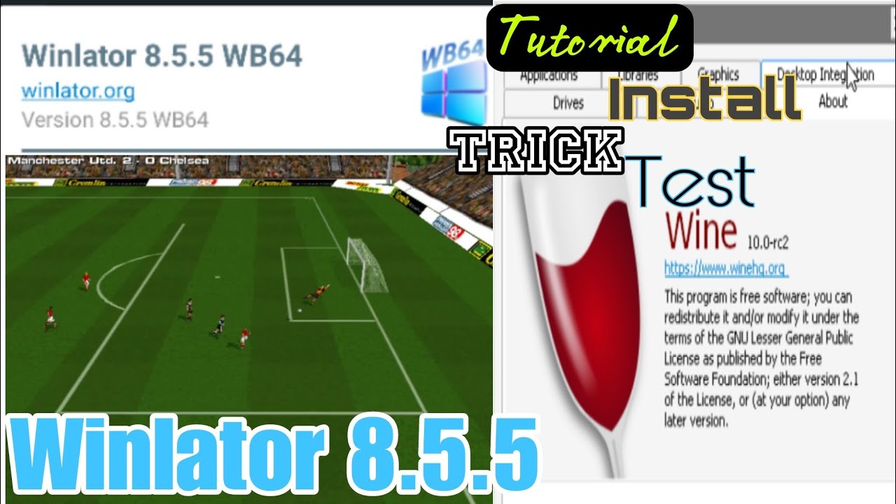 Tutorial Cara Install Winlator, Trik Install Wine dan Test Game - YouTube