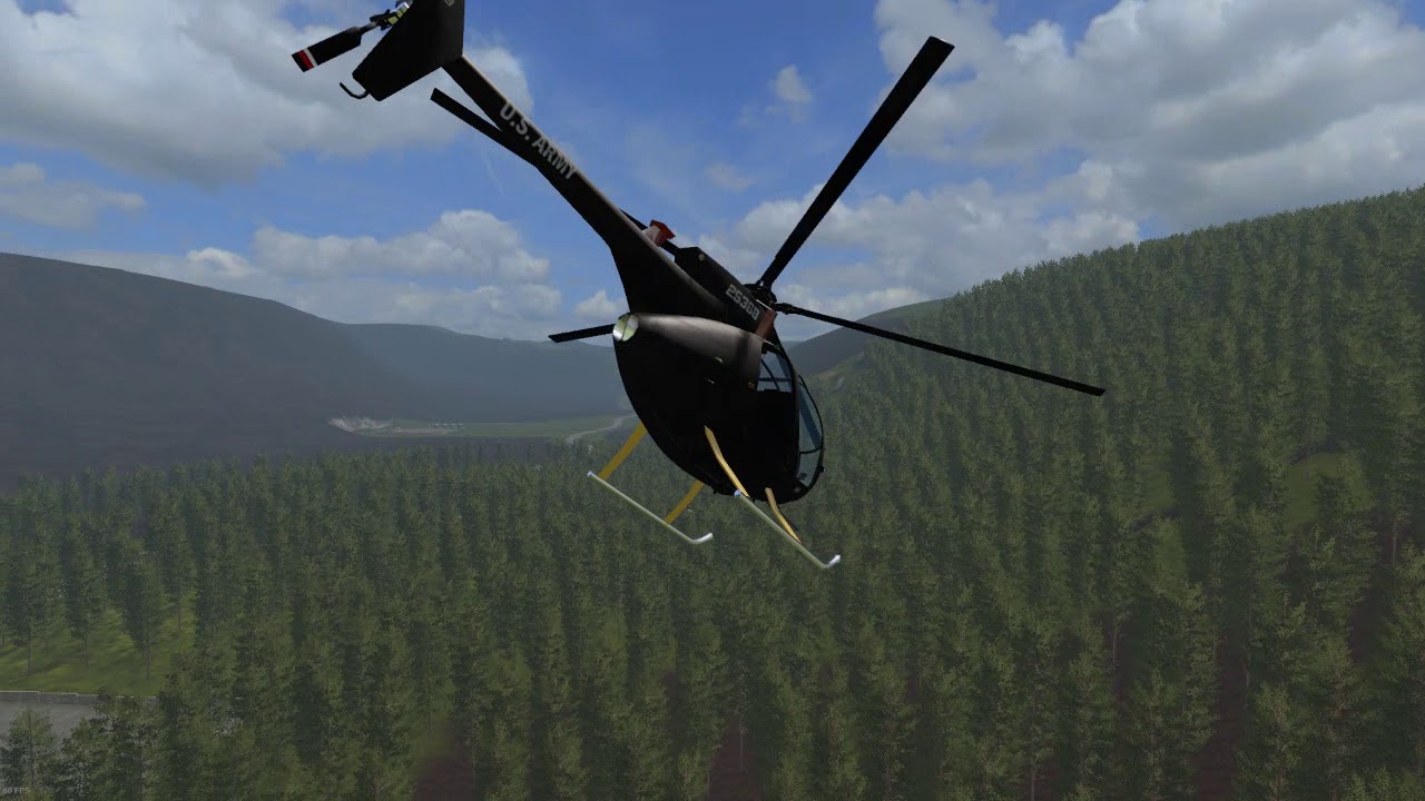 Farming simulator 17 little bird helicopter - YouTube