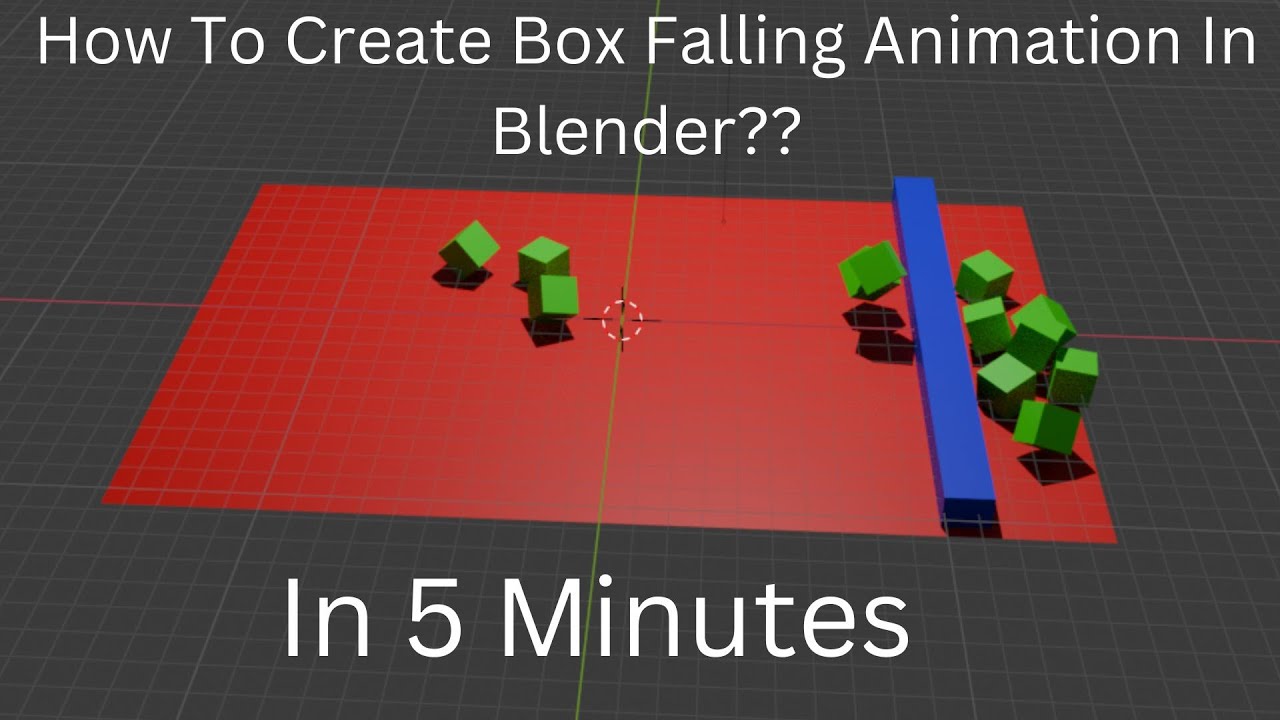 How To Create Box Falling Animation In Blender ? - YouTube