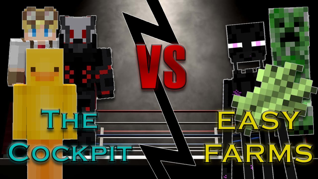 3 IDIOTS vs SIMPLE FARMS!!! Minecraft 1.21 w/ The Cockpit - YouTube