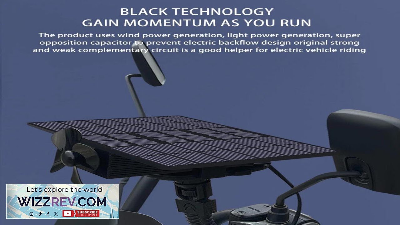 Solar Wind Power Generator Electric Bike Range Extending Generator 12V ...
