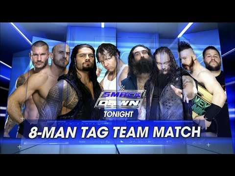 Reigns, Ambrose, Orton, Cesaro Vs Sheamus, Owens, Wyatt & Harper - WWE Smackdown 20/08/2015 Español