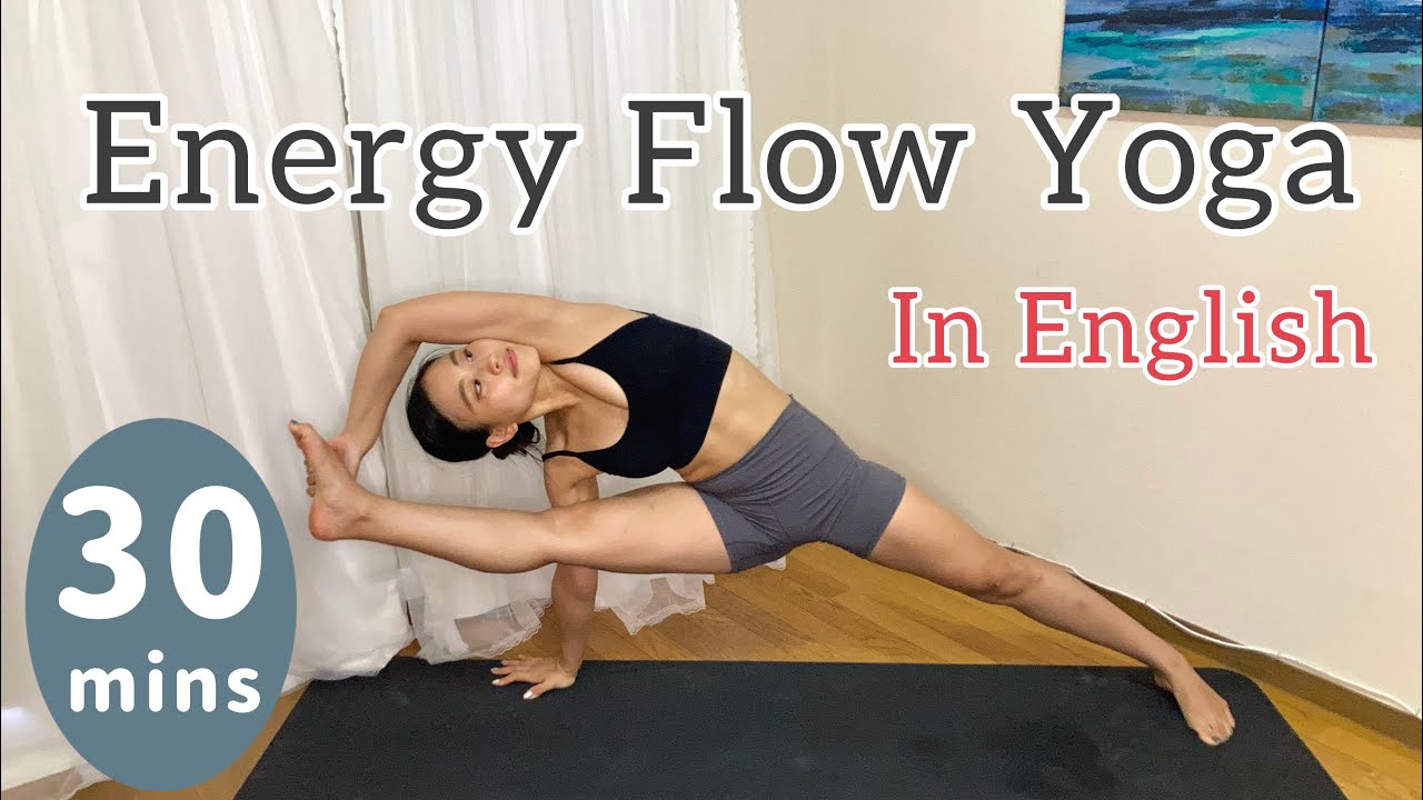 【💜4】Energy Flow Yoga（with English Instruction） - YouTube