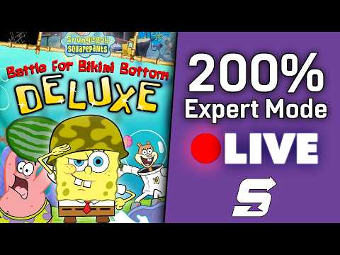 🔴 LIVE 🔴 Battle for Bikini Bottom DELUXE - Extreme Difficulty Mode (New Mod, First Playthrough)