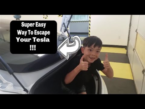 How to Escape your Tesla Model 3 when Stuck Inside- Super Easy Tutorial ...
