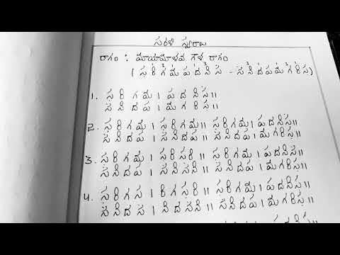 carnatic basics sarali swaras |second speed| #basics#carnaticnotes# ...
