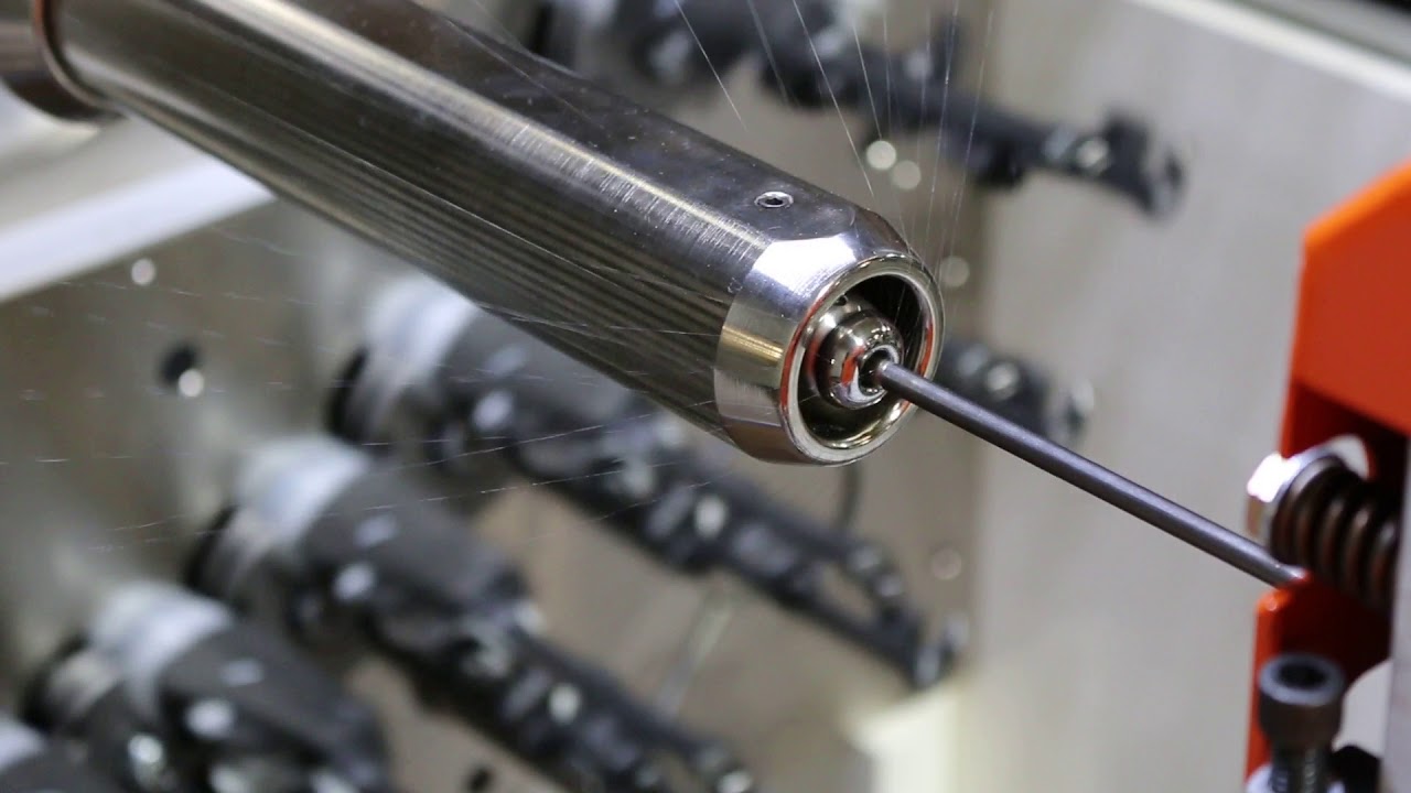 Steeger fine wire braiding - YouTube