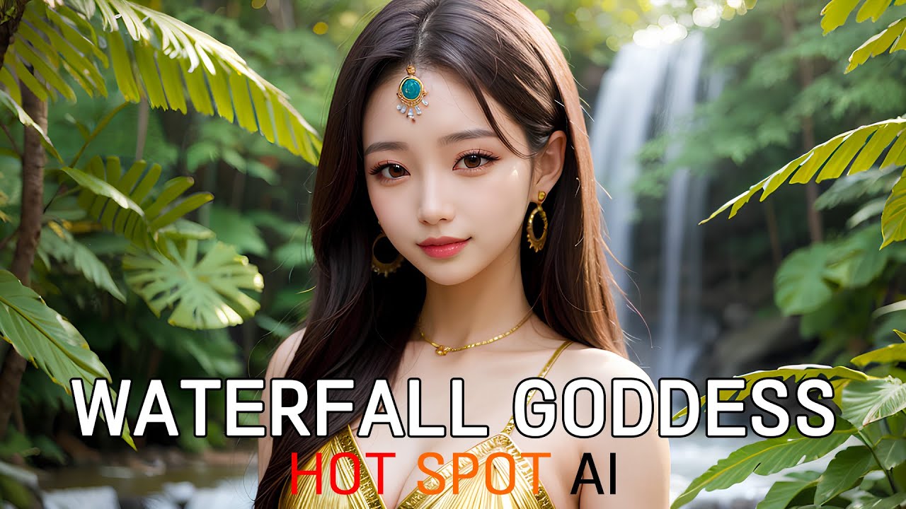 Ai Art Lookbook 4k Waterfall Goddess Ai Beauty Girl Ai 룩북 실사 그림