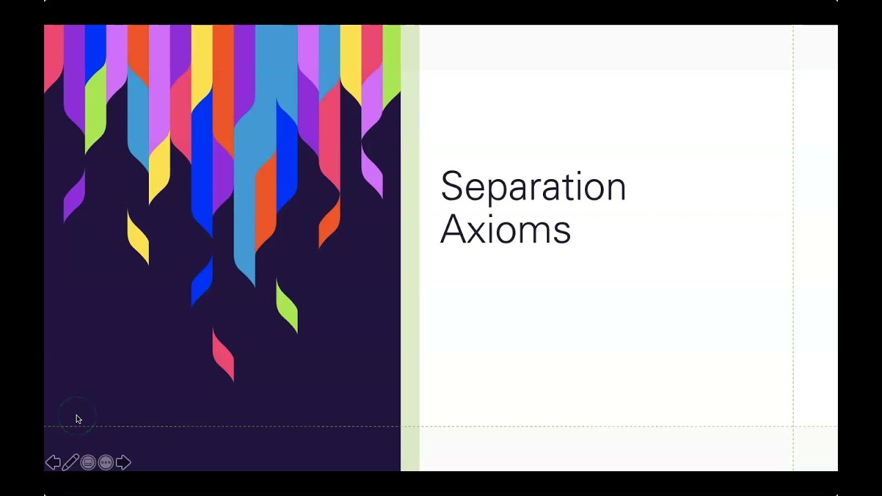 separation axioms in topological spaces - YouTube