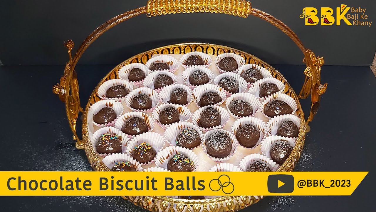 Chocolate Biscuit Balls Recipe By BBK - YouTube
