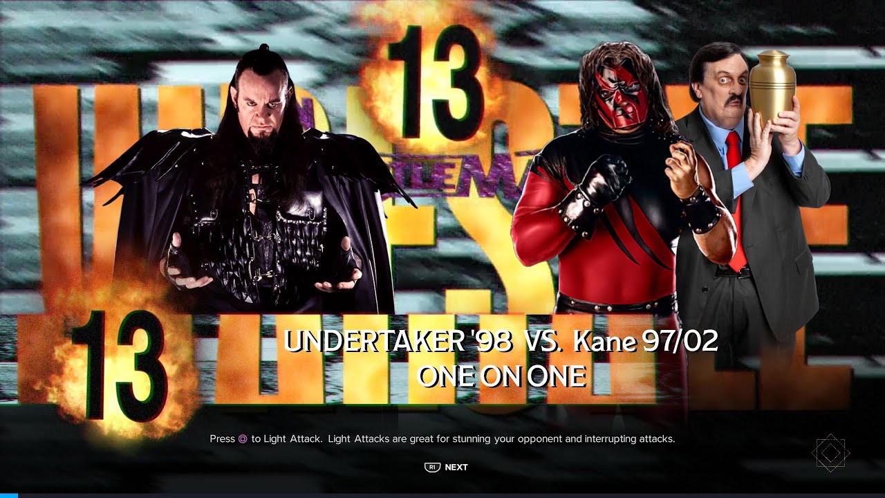 UNDERTAKER '98 VS KANE '97 WRESTLEMANIA 13 WWE2K24 Brothers of ...