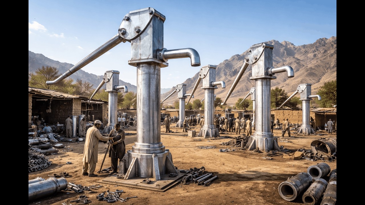 Amazing Process Of Making Water Hand Pump Inside Factory || How to Make ...