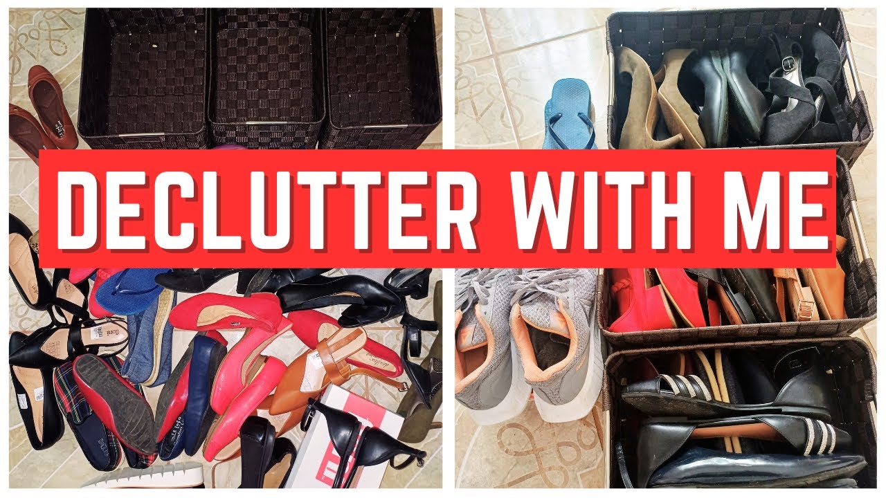 Declutter My Shoes With Me - YouTube