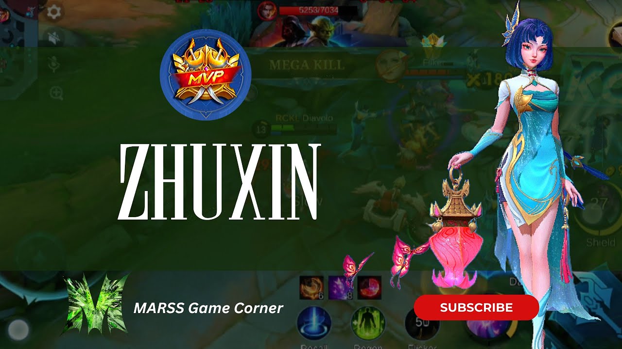 ZHUXIN GAMEPLAY MOBILE LEGENDS | SOLO PLAYER | BUILD & EMBLEM | MLBB ...