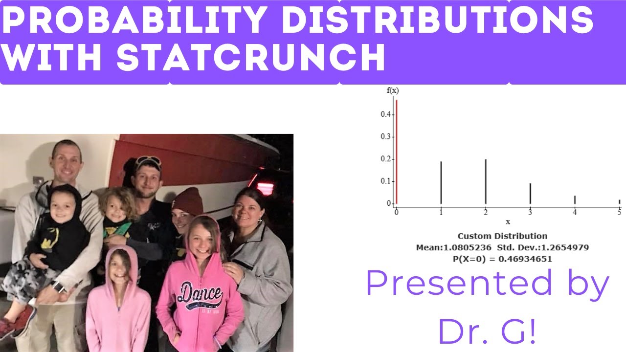 Calculating Probability Distributions with StatCrunch - YouTube