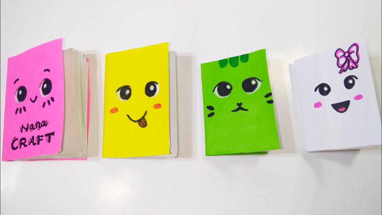 DIY Easy Mini Notebook | Fun and Simple Craft Tutorial - YouTube