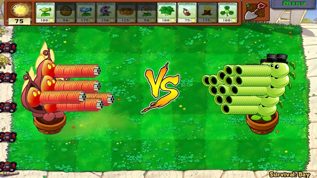 ICE Pea vs FIRE Pea vs All Zombies Plants vs Zombies Battlez - YouTube