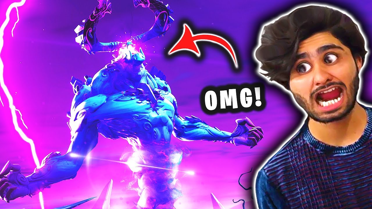 STORM KING Boss Fight Fortnite *INSANE* - YouTube