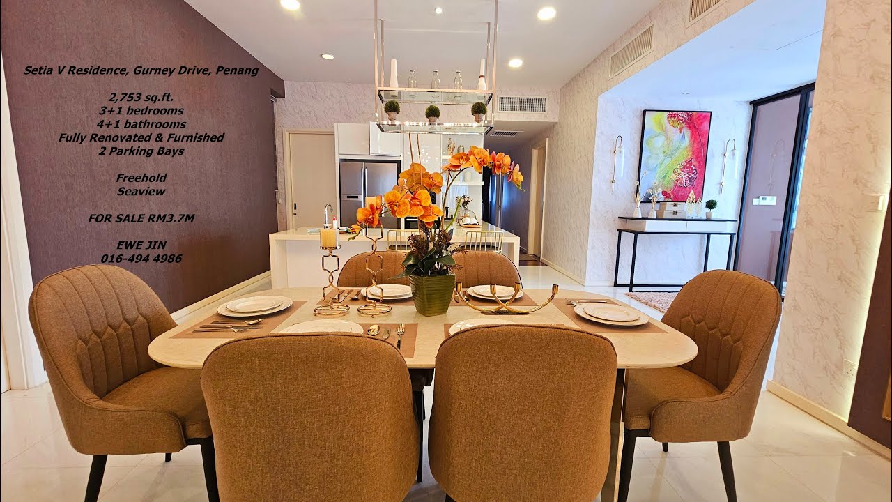 Setia V Residence, Gurney Drive, Penang. Type A2, Stylishly Renovated ...