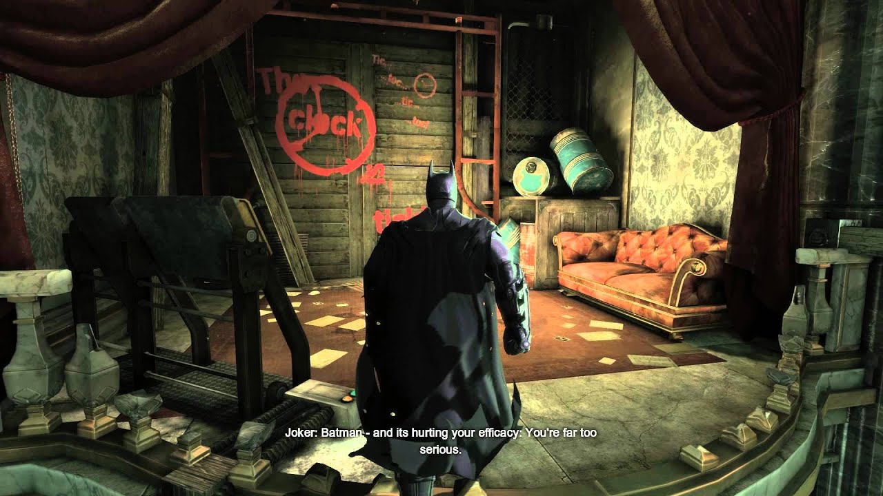 Batman Arkham Origins Pt 22 Jokers fun house of death - YouTube