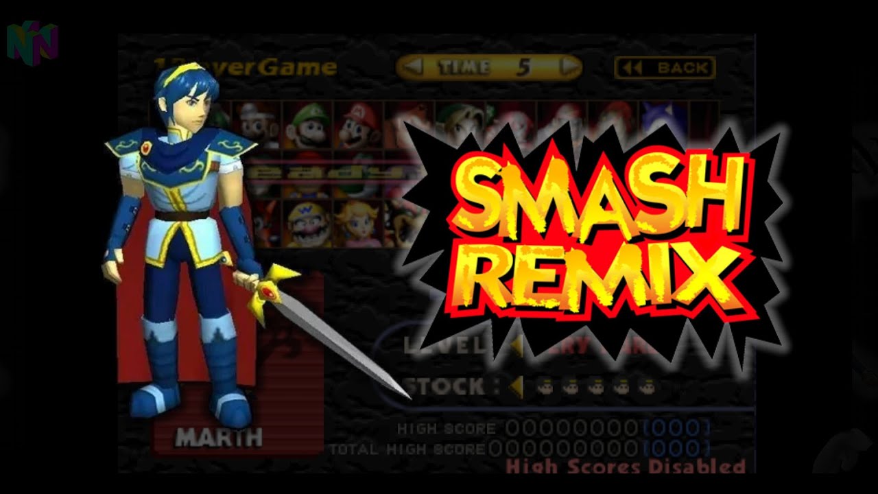 Smash Remix | Remix Classic Mode | Marth The Pokemon Trainer - YouTube