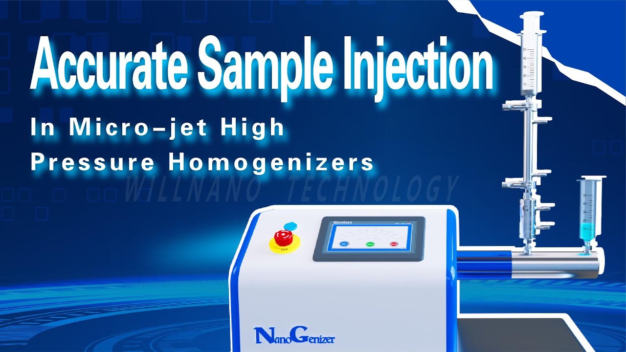 Accurate Sample Injection in Micro jet High Pressure Homogenizers - YouTube