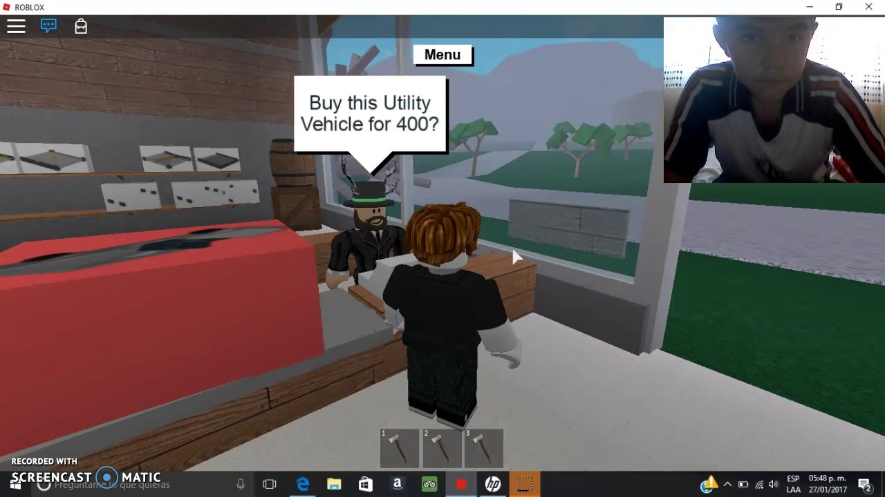 un dia como lenador roblox - YouTube