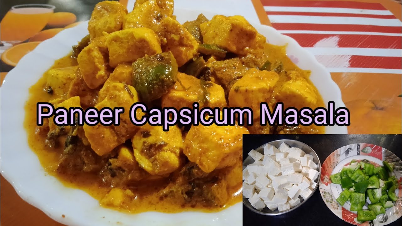 Paneer Capsicum Masala//Without Onion & Garlic Paneer Recipe ...
