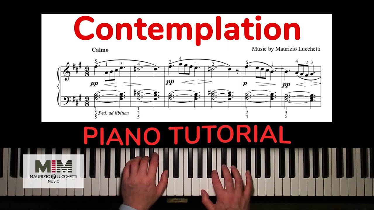 CONTEMPLATION - Piano Tutorial - Original Piano Music - YouTube