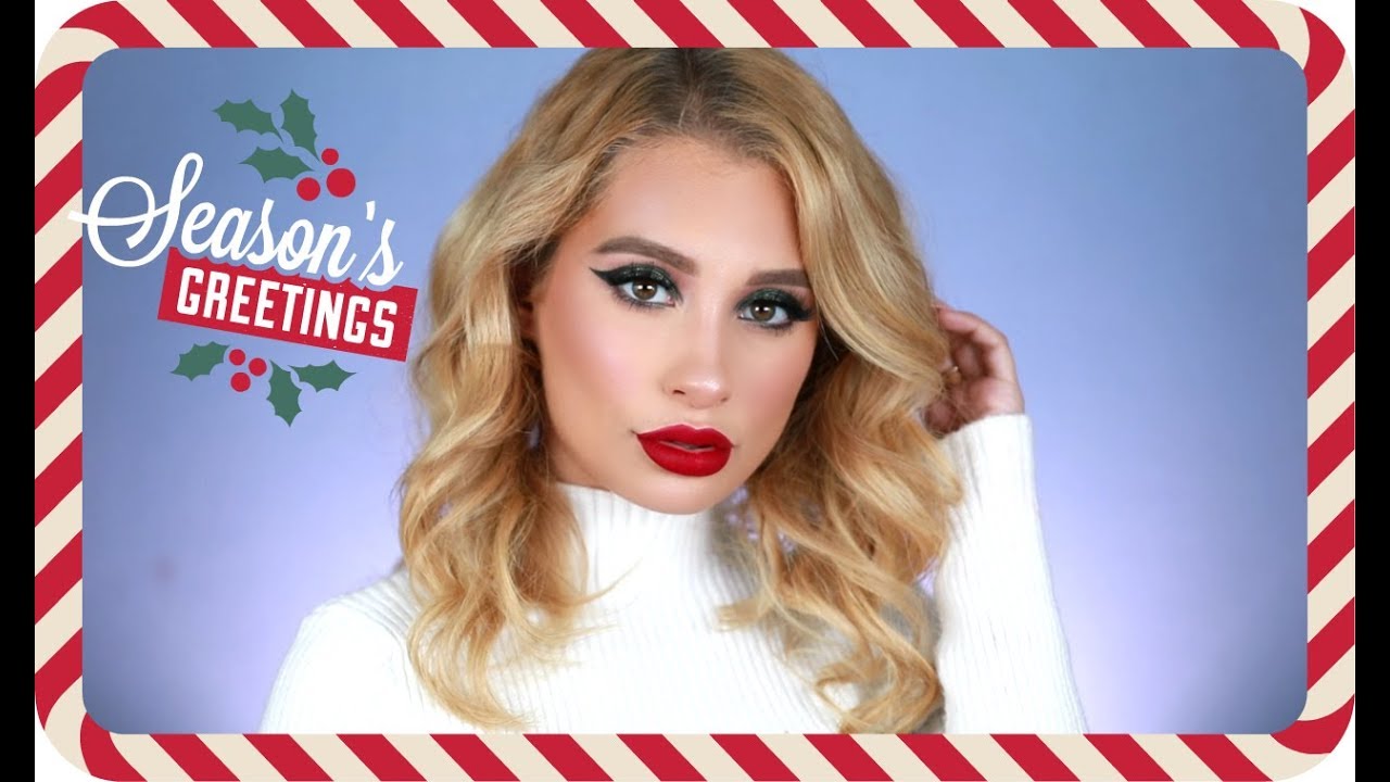 FESTIVE HOLIDAY MAKEUP TUTORIAL - YouTube