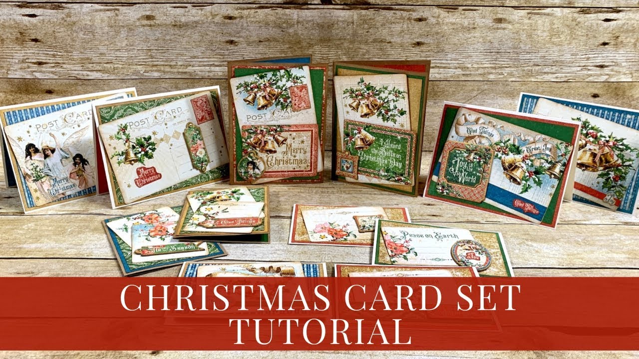 [Tutorial] Christmas Card Set by Donna Kauffman for Graphic 45 - YouTube