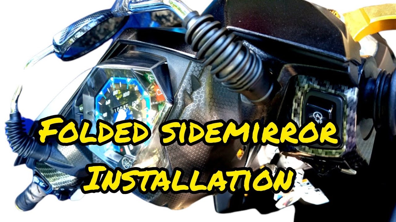 Mio I 125 Folded side mirror | Installation - YouTube