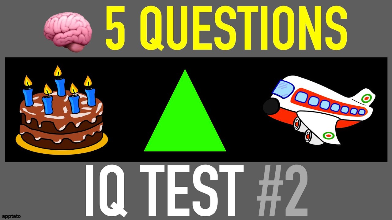 IQ TEST #2 - How High Can You Score? Test Your Smarts! - YouTube